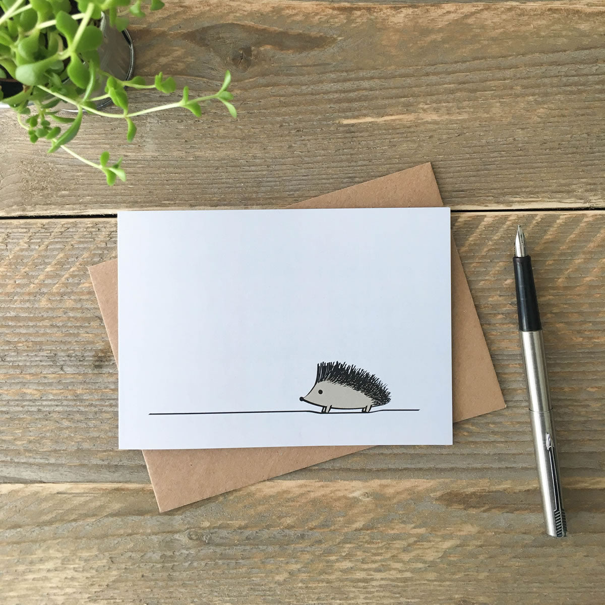Hedgehog Cards, Pack of Four Greeting Cards by Jin Designs