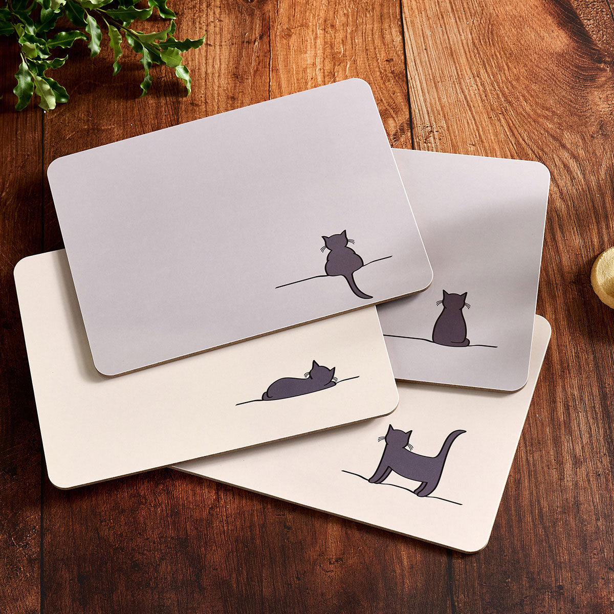 Cat Collection Placemats, Luxury Gift for Cat Lovers, Tablemats with ...