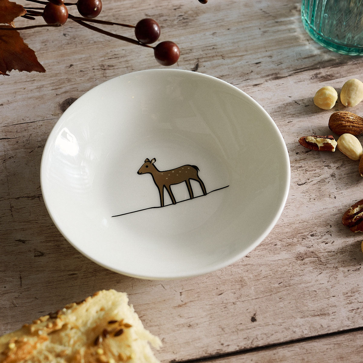 Deer Nibble Dish | Fine Bone China Dish | Jin Designs