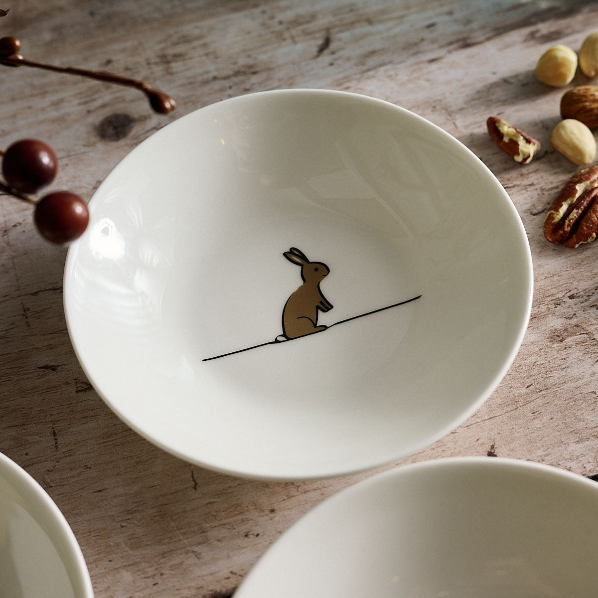 Rabbit Nibble Dish | Fine Bone China Dish | Jin Designs