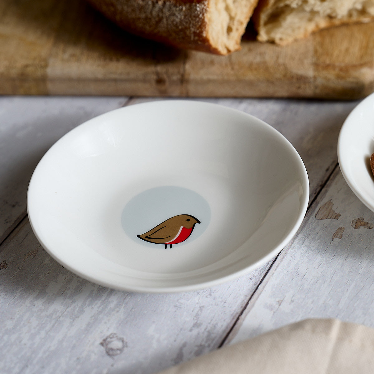 Robin Nibble Dish | Fine Bone China Dish | Jin Designs