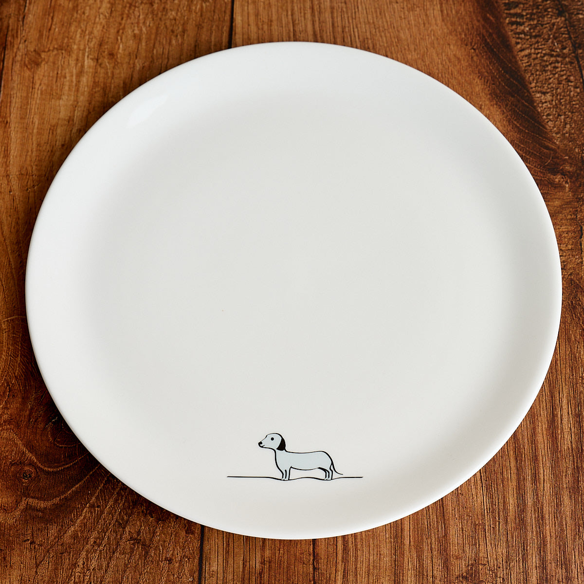 Sausage Dog Dinner Plate | Dog Lover Dinner Plate | Jin Designs